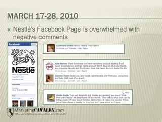 Nestle's Social Media Disaster 2010 | PPTX