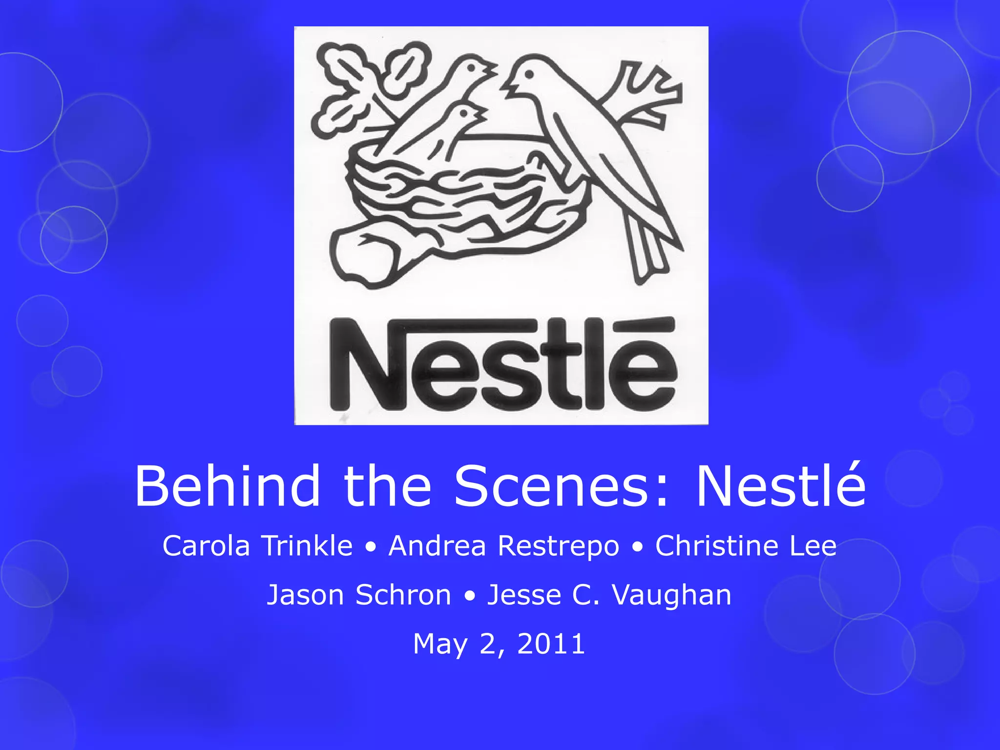 NYU, Stern: Nestle Powerpoint Presentation | PPT