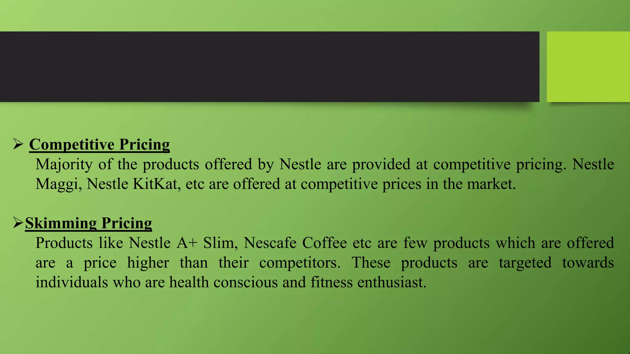 Nestle marketing mix | PPTX