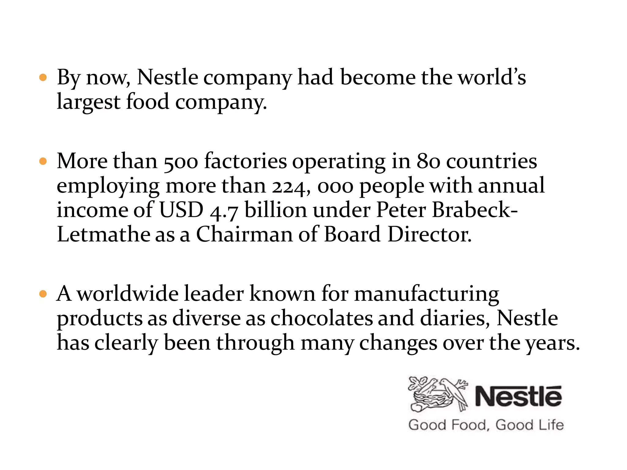 Management Of Change : A study of problem and Challenges in Nestle | PPTX