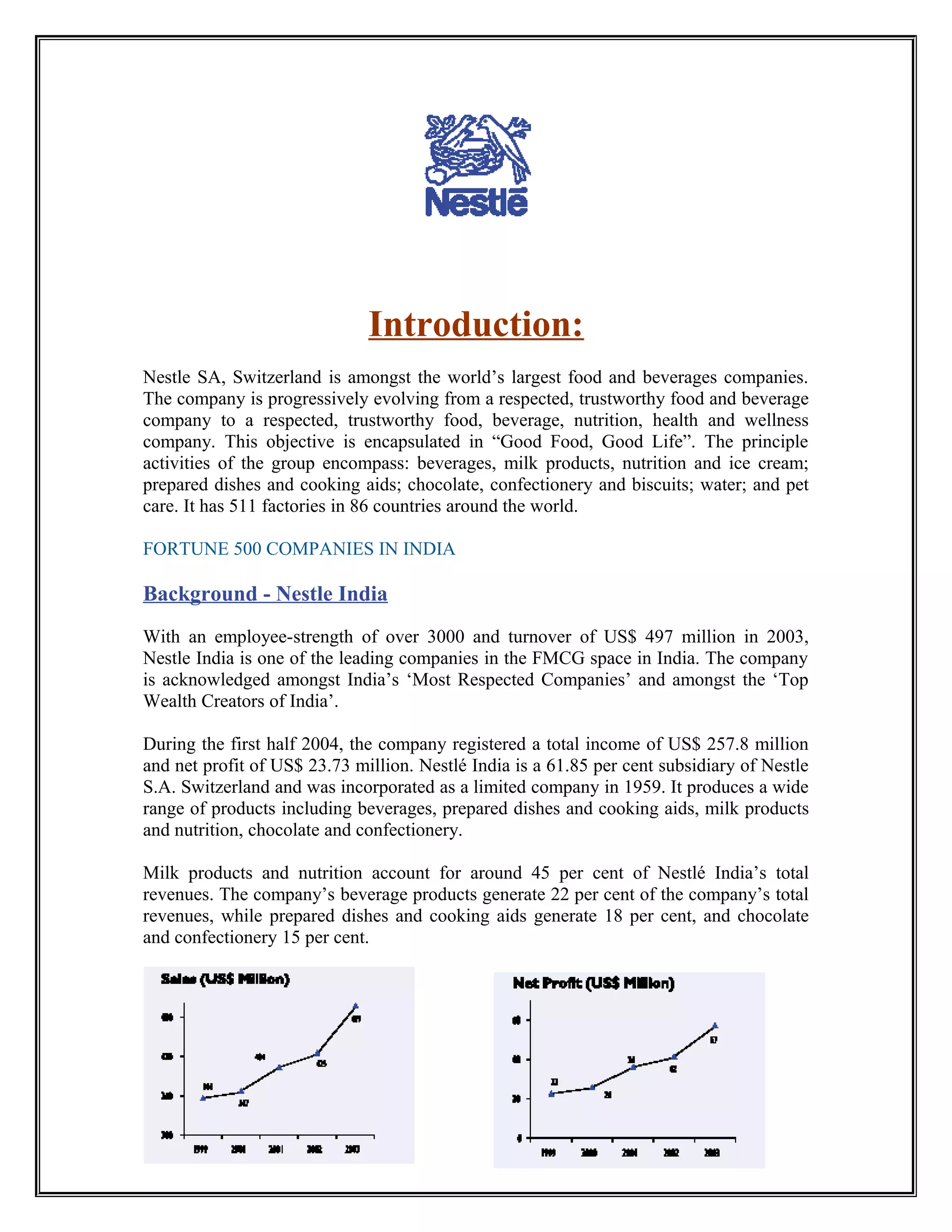 Nestle project | DOC