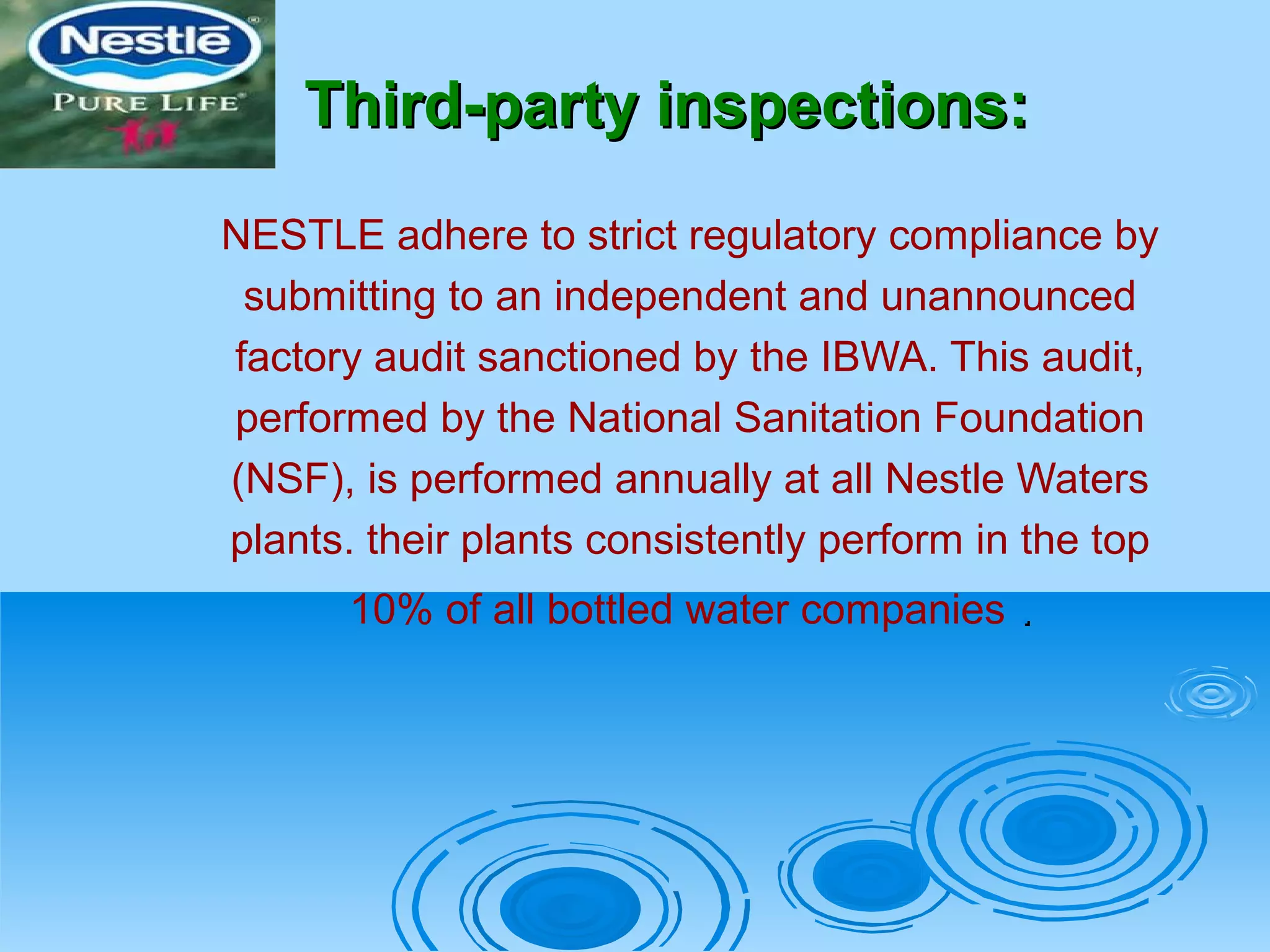 Quality Assurance and Inspection of Nestle QEC | PPT