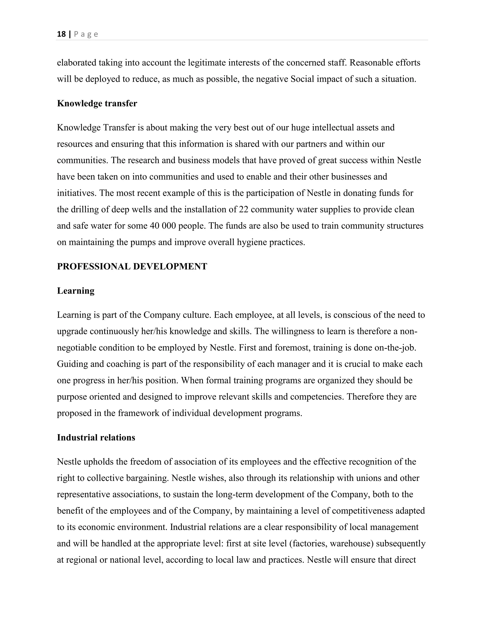 HUMAN RESOURCE PRACTICES IN NESTLE PAKISTAN | DOCX