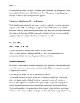 HUMAN RESOURCE PRACTICES IN NESTLE PAKISTAN | DOCX
