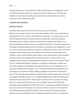 HUMAN RESOURCE PRACTICES IN NESTLE PAKISTAN | DOCX