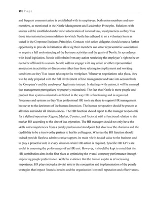 HUMAN RESOURCE PRACTICES IN NESTLE PAKISTAN | DOCX