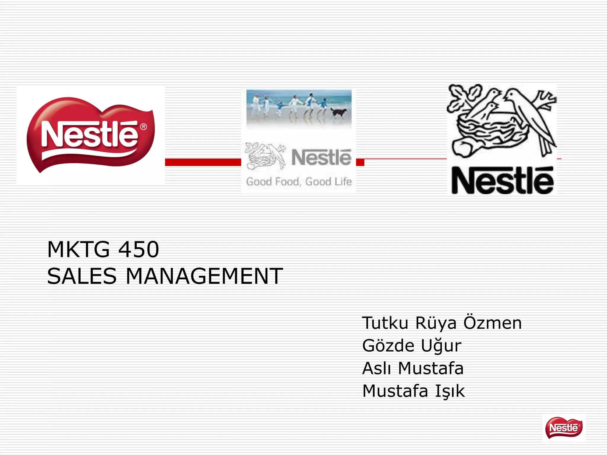 Nestle Sales Management | PPT