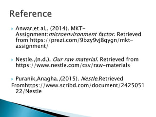 Nestle supplier | PPTX