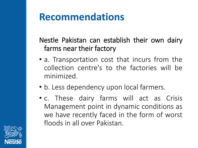Supply Chain Management of Nestle Company | PPTX | Manufacturing ...
