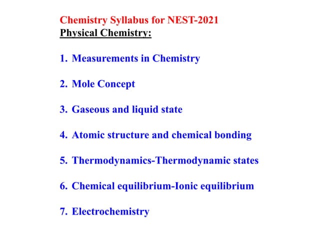 National Entrance Screening Test 2021 | PPT