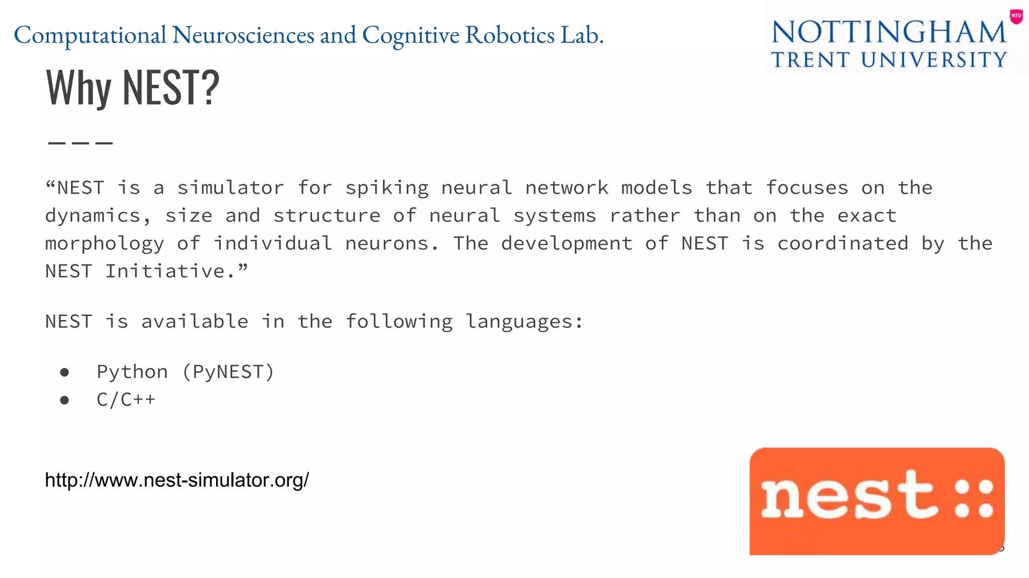 Nest simulator | PPT