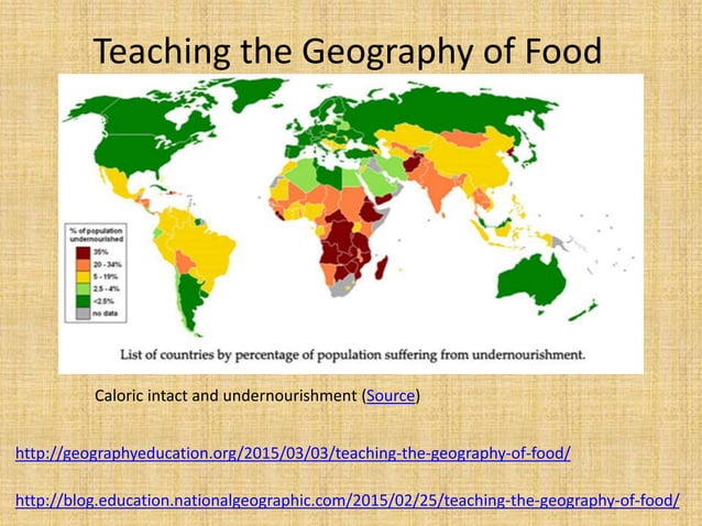 Nestval 2015 Geography of Food | PPTX | Agriculture | Industries