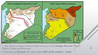 Natural Resources & Environment VS. Conflicts - Case Study: NE Syria | PPTX