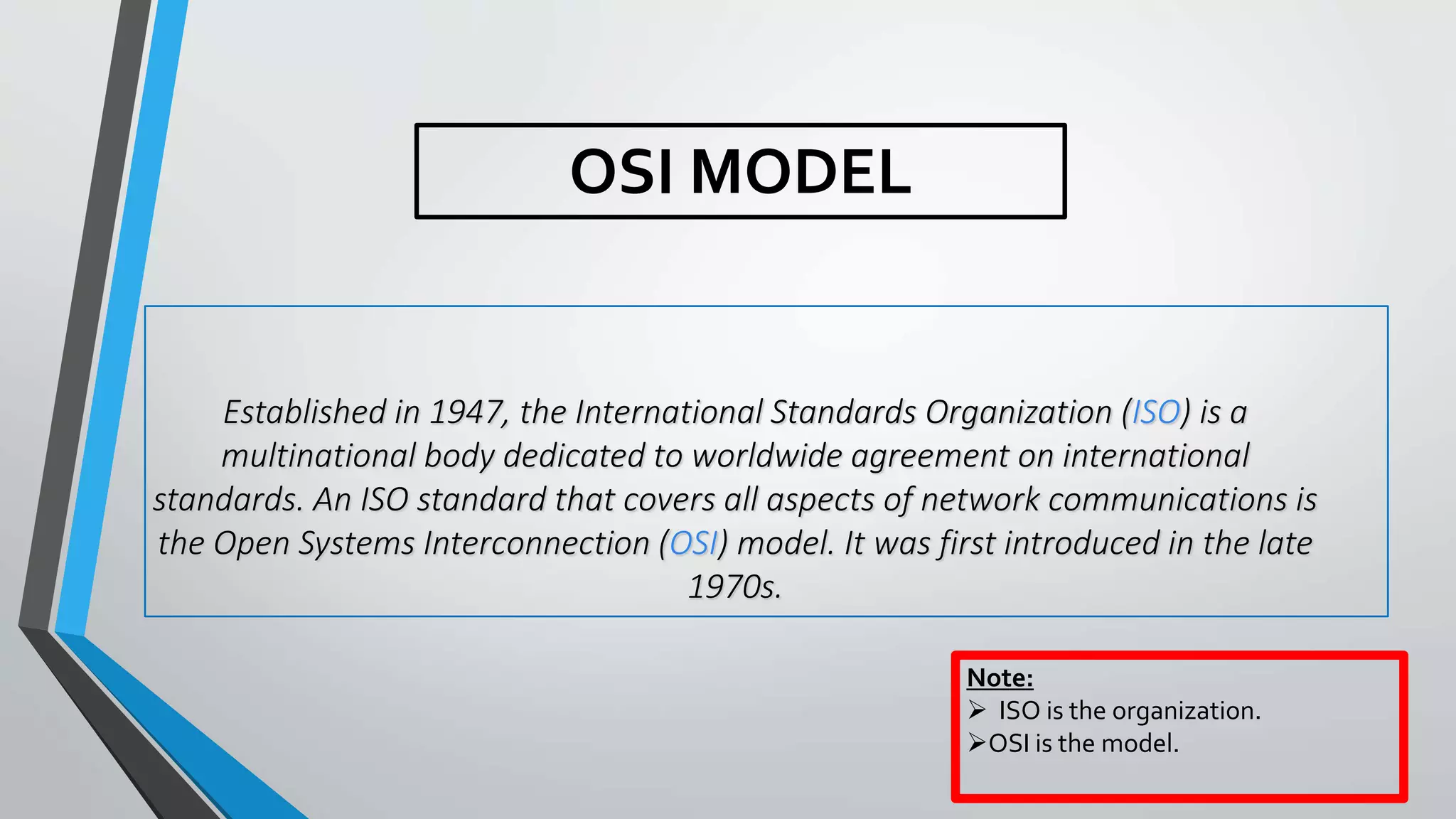 OSI MODEL AND ITS PROTOCOL | PPT