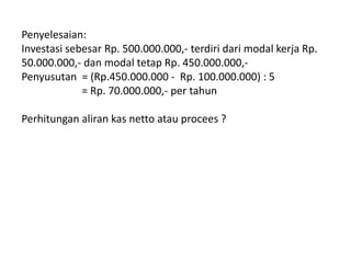 Perhitungan rumus Net B/C Studi Kelayakan.pptx