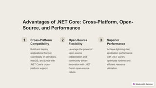 .NET Core and Visual Studio: Empowering Innovation in App Development | PPT