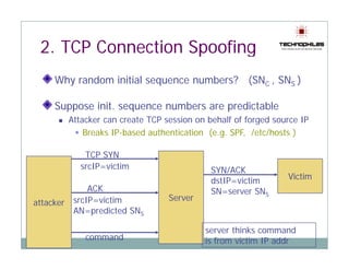 Network and DNS Vulnerabilities | PDF