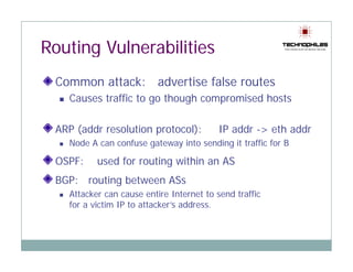 Network and DNS Vulnerabilities | PDF