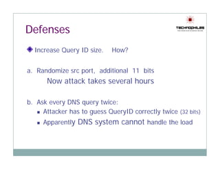 Network and DNS Vulnerabilities | PDF