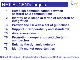 NET-EUCEN project on citizen-centric e-governance | PPT