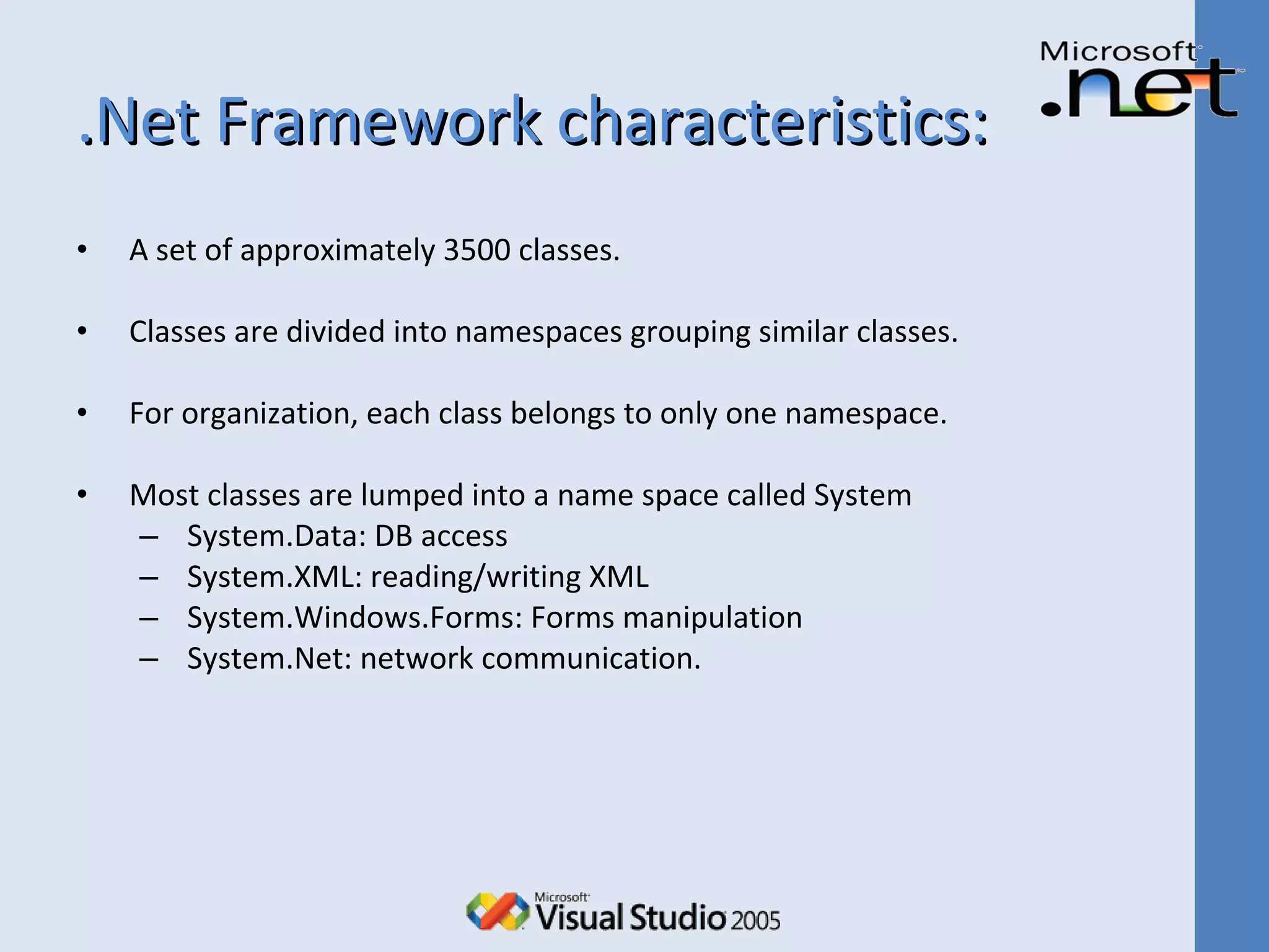 dotNET frameworks | PPT