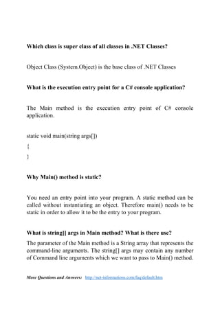 C# interview-questions | PDF