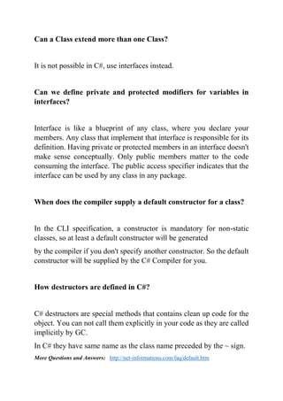 C# interview-questions | PDF