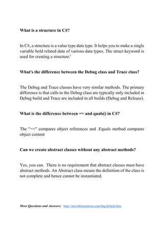 C# interview-questions | PDF