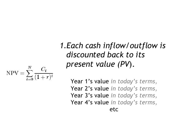 Net Present Value A