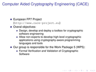 Machine Assisted Verification Tools for Cryptography | PDF | Programming Languages | Computing