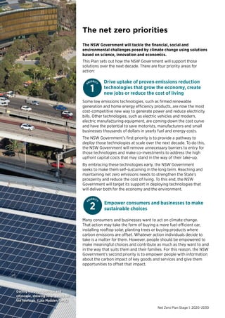 NSW Government Net Zero Emissions Plan | PDF
