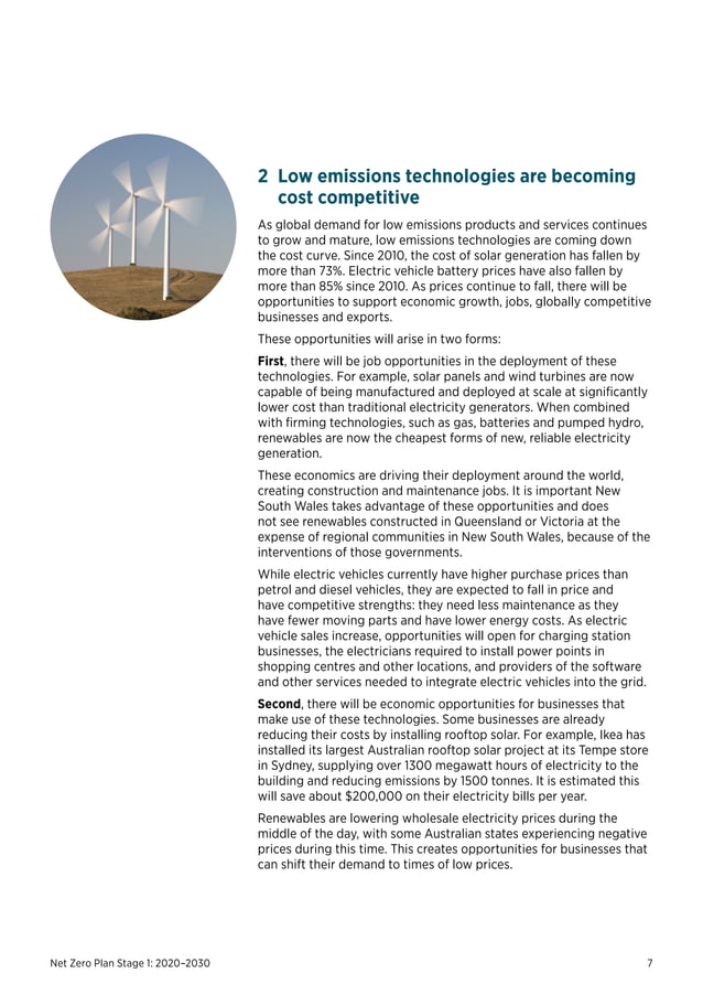 NSW Government Net Zero Emissions Plan | PDF