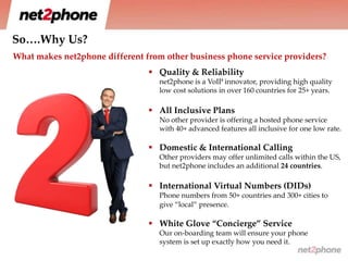 net2phone Business VoIP Solutions | PPT