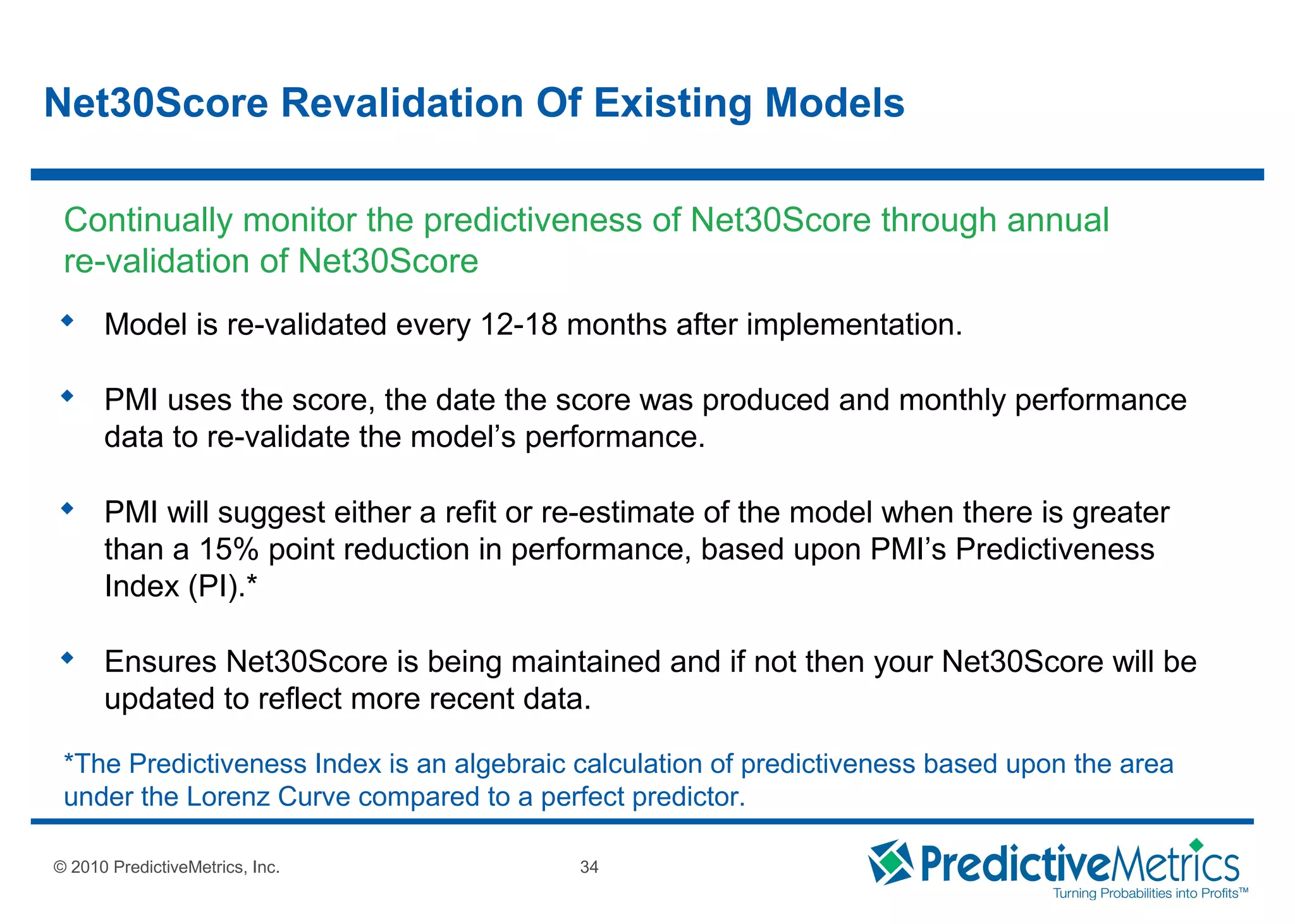 Net30 Score Sample Validation Analysis | PPT