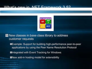 Net35 Overview | PPT | Programming Languages | Computing