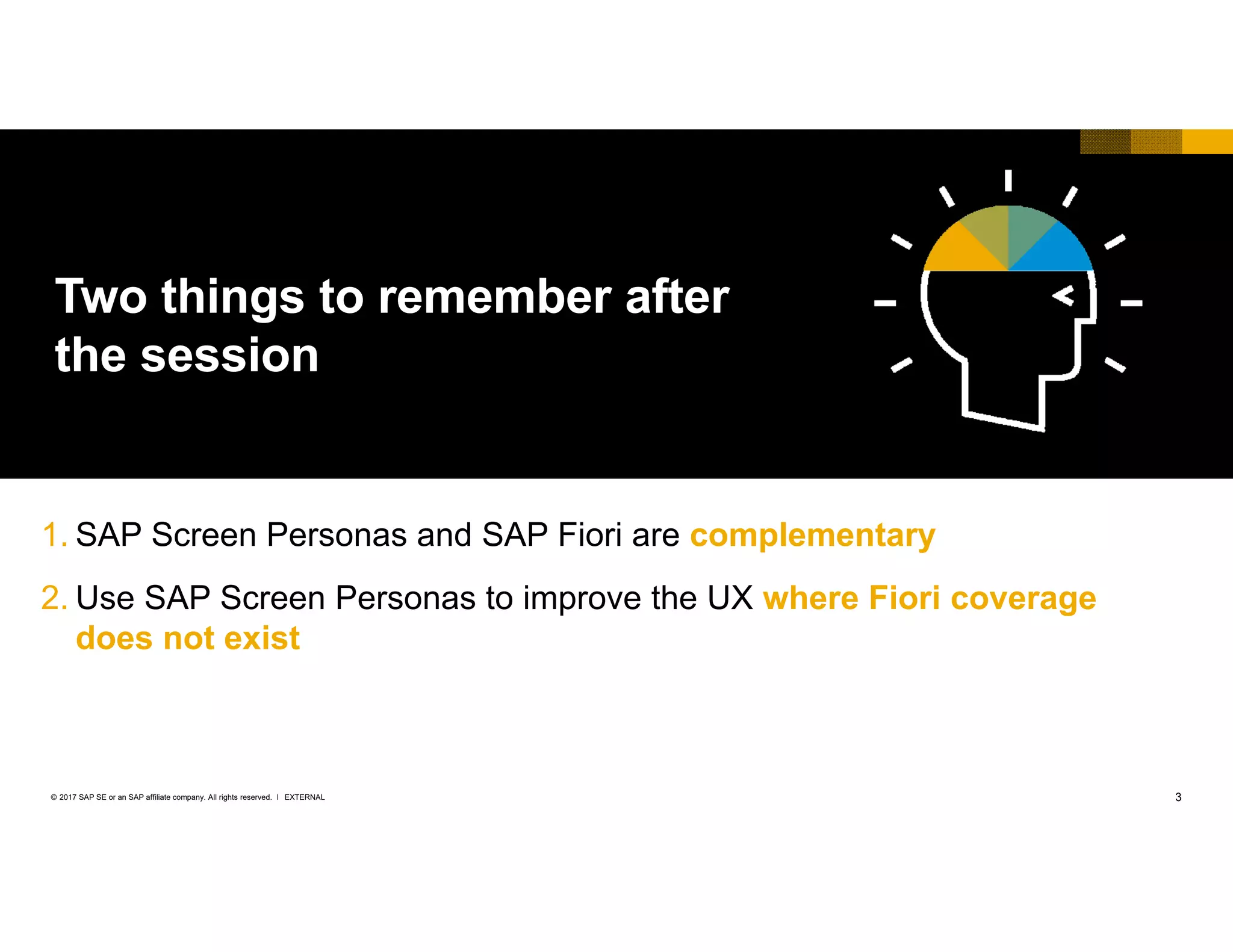 SAP TechEd 2017 Fiori and SAP Screen Personas NET 52541 | PDF