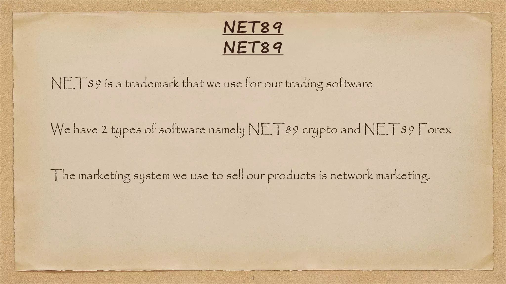 Net89 International Presentation | PDF
