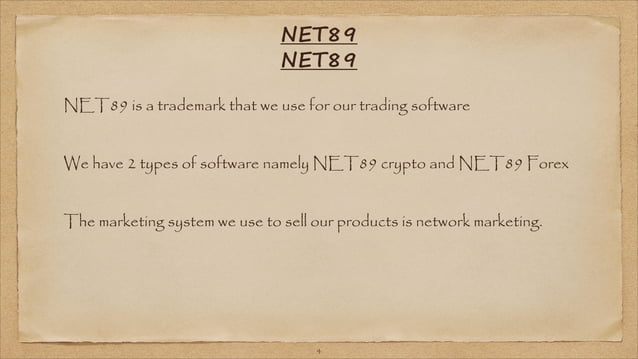 Net89 International Presentation | PPT