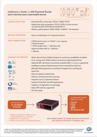 Net Access L 300 Factsheet | PDF