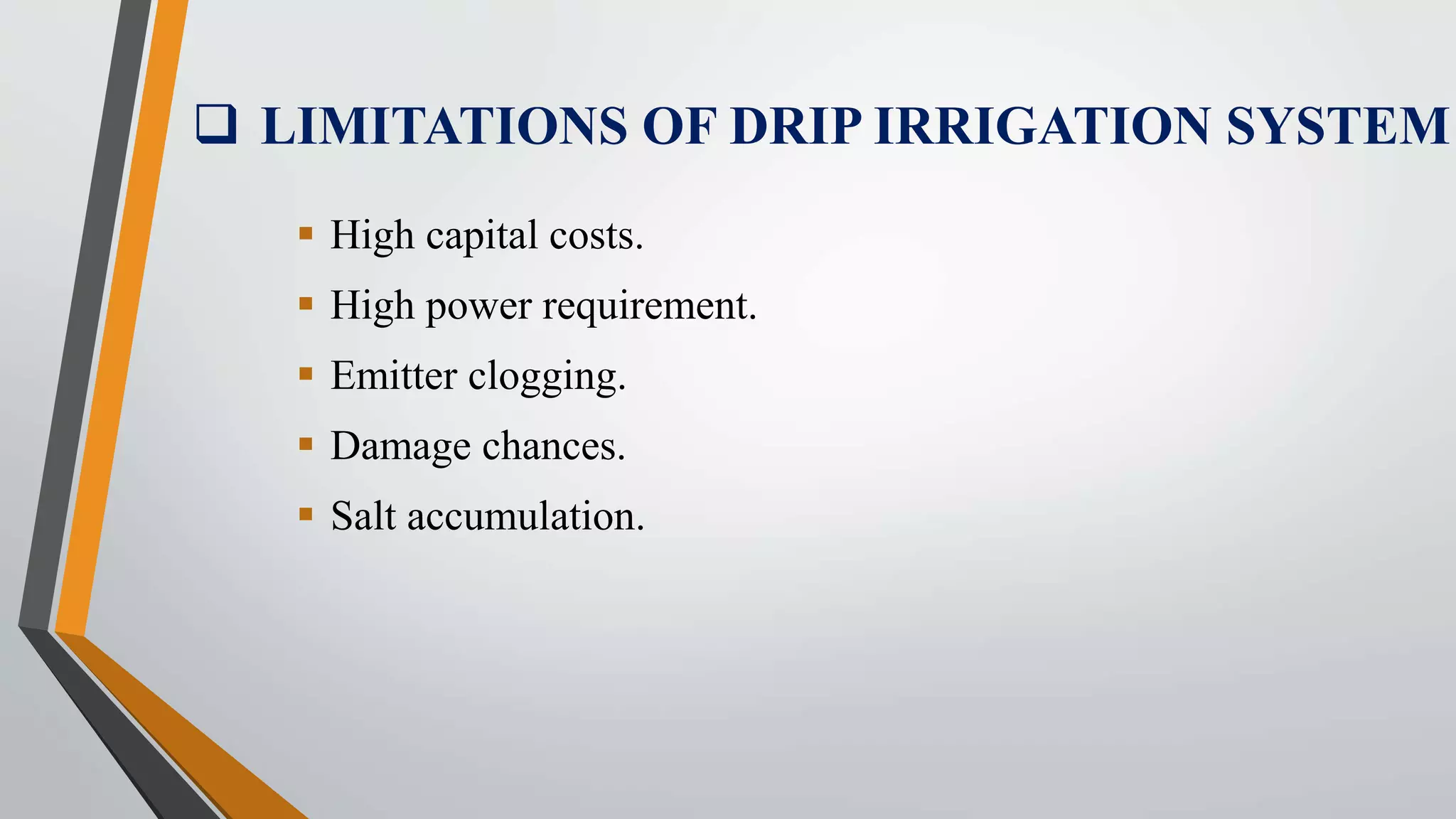 Drip irrigation system | PPTX
