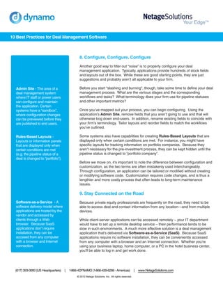 10 Best Practices For Deal Flow Mgt | PDF