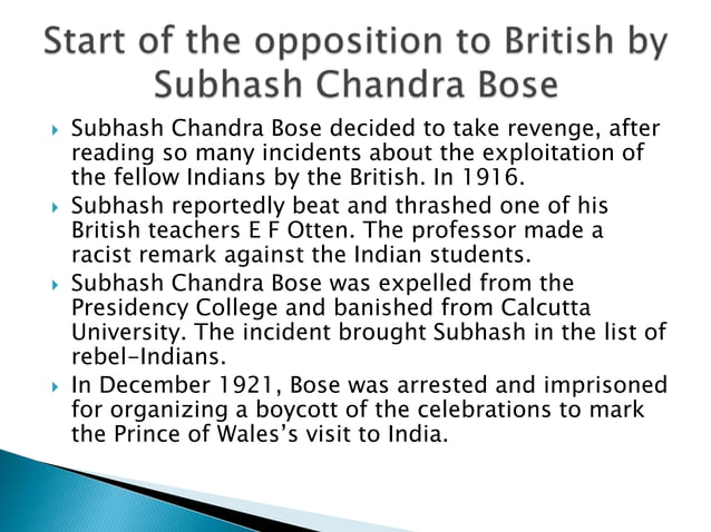 Netaji subhash chandra bose ppt | PPTX