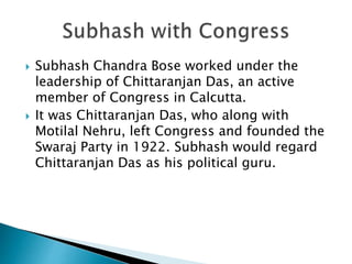 Netaji subhash chandra bose ppt | PPTX