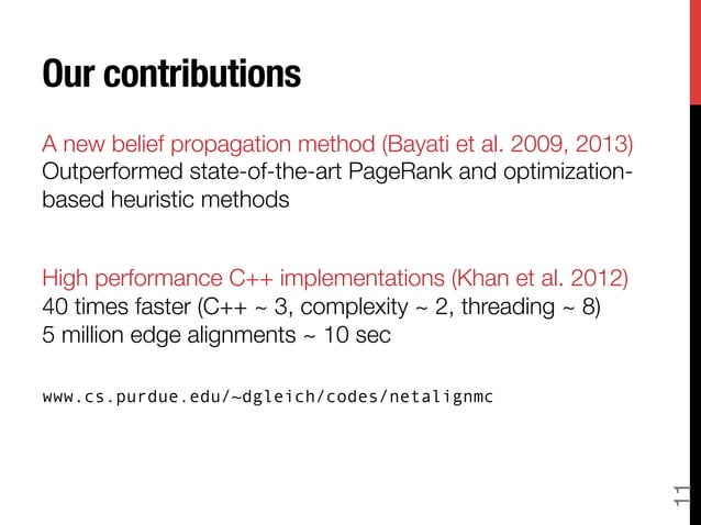 Iterative methods for network alignment | PDF