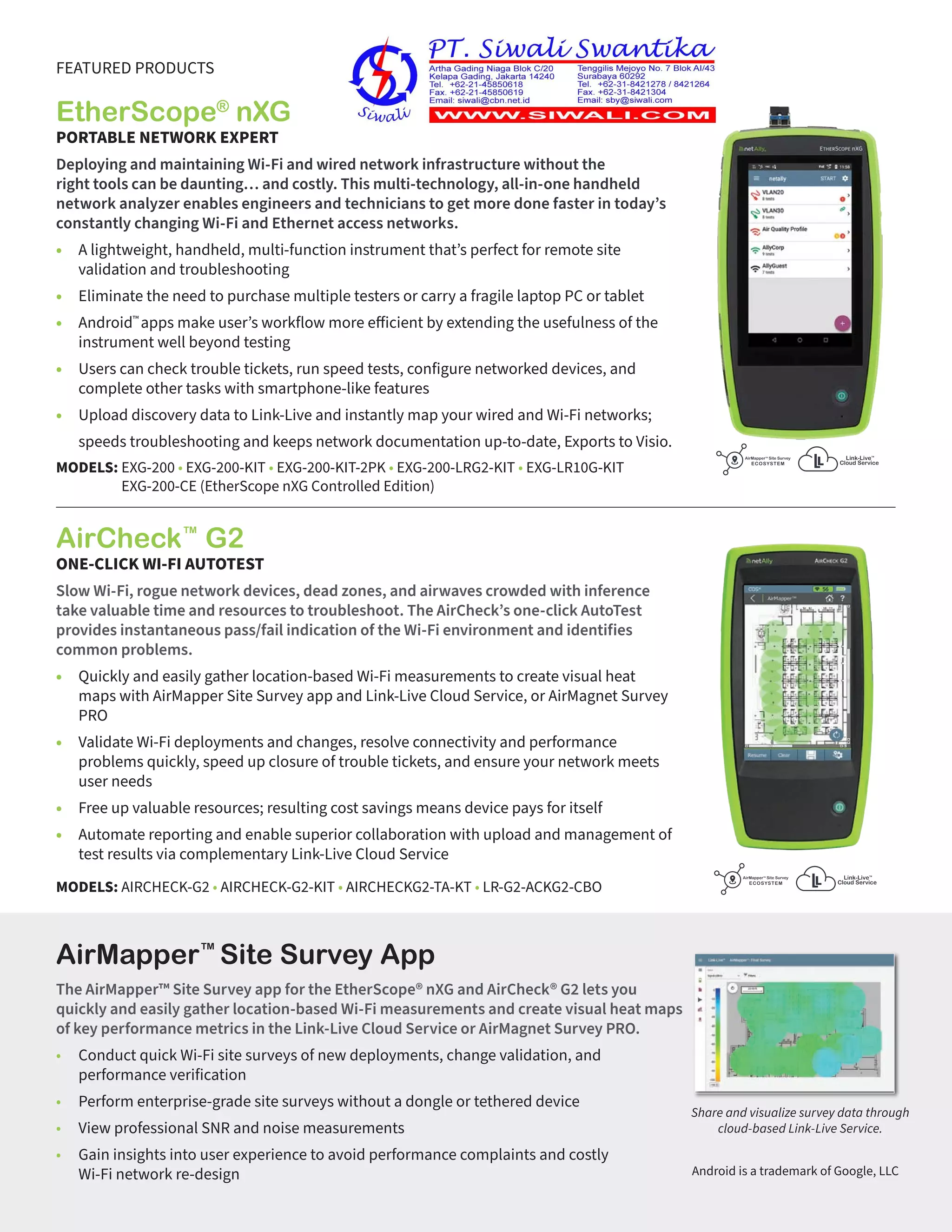 NetAlly Product Family Brochure | PDF