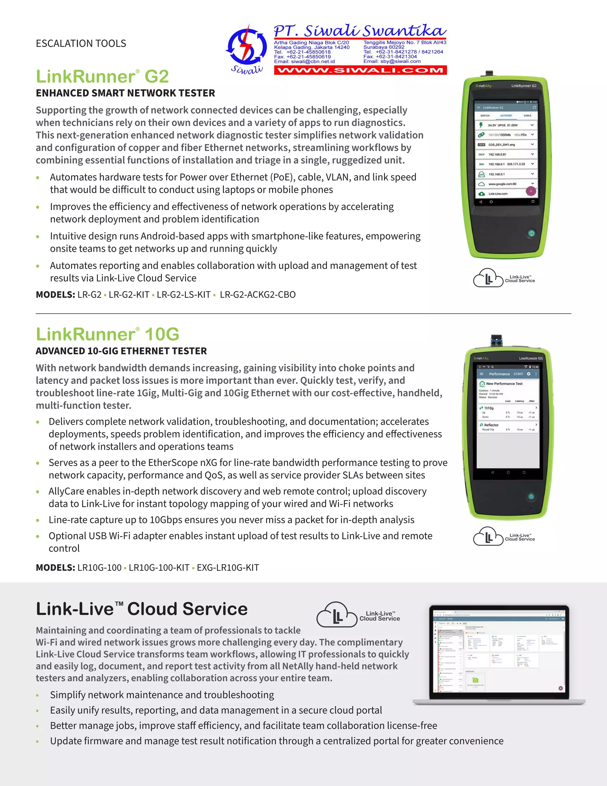 NetAlly Product Family Brochure | PDF