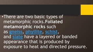 Metamorphic rocks | PPTX