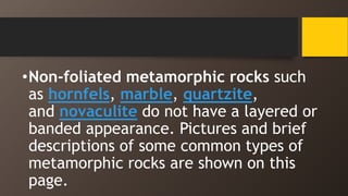 Metamorphic rocks | PPTX