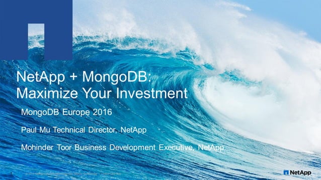 Mongodb Europe 2016 Deploying Mongodb On Netapp Storage Ppt