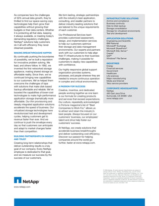 Net App At A Glance | PDF